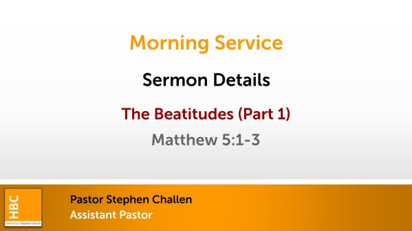 The Beatitudes (Part 1) - Logos Sermons
