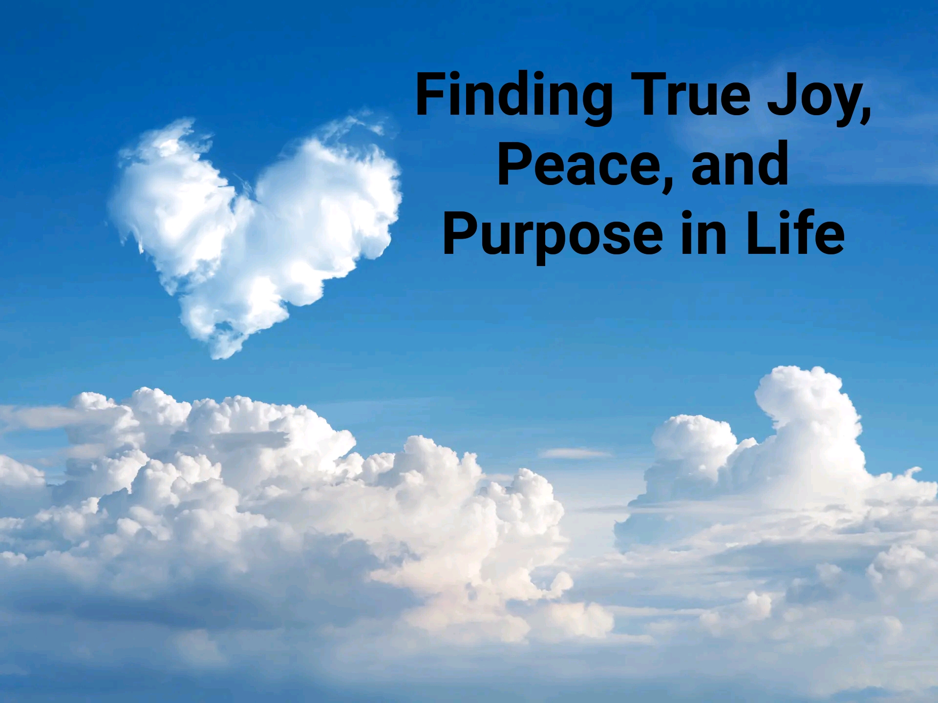 Finding True Joy, Peace and Purpose in Life - Logos Sermons