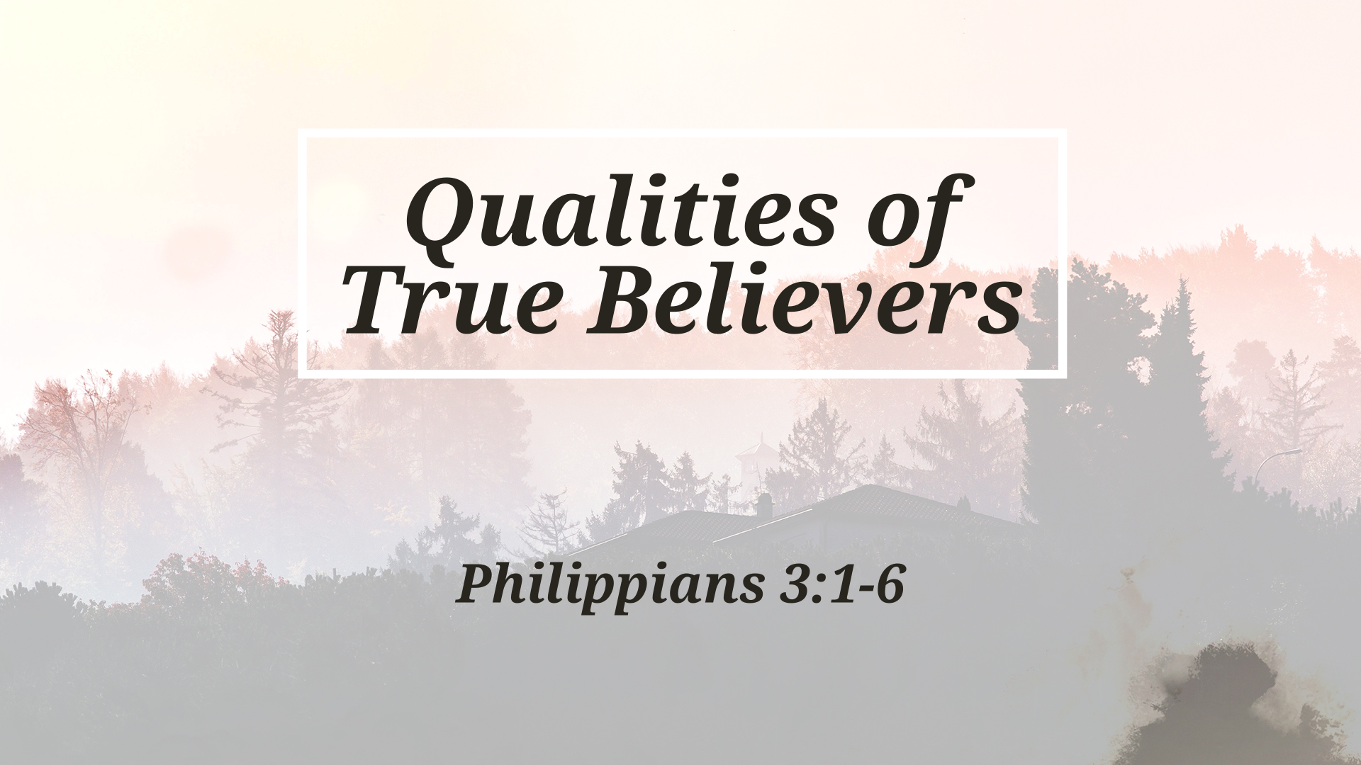 Qualities of true believers (Worship Service February 26, 2023) - Logos ...