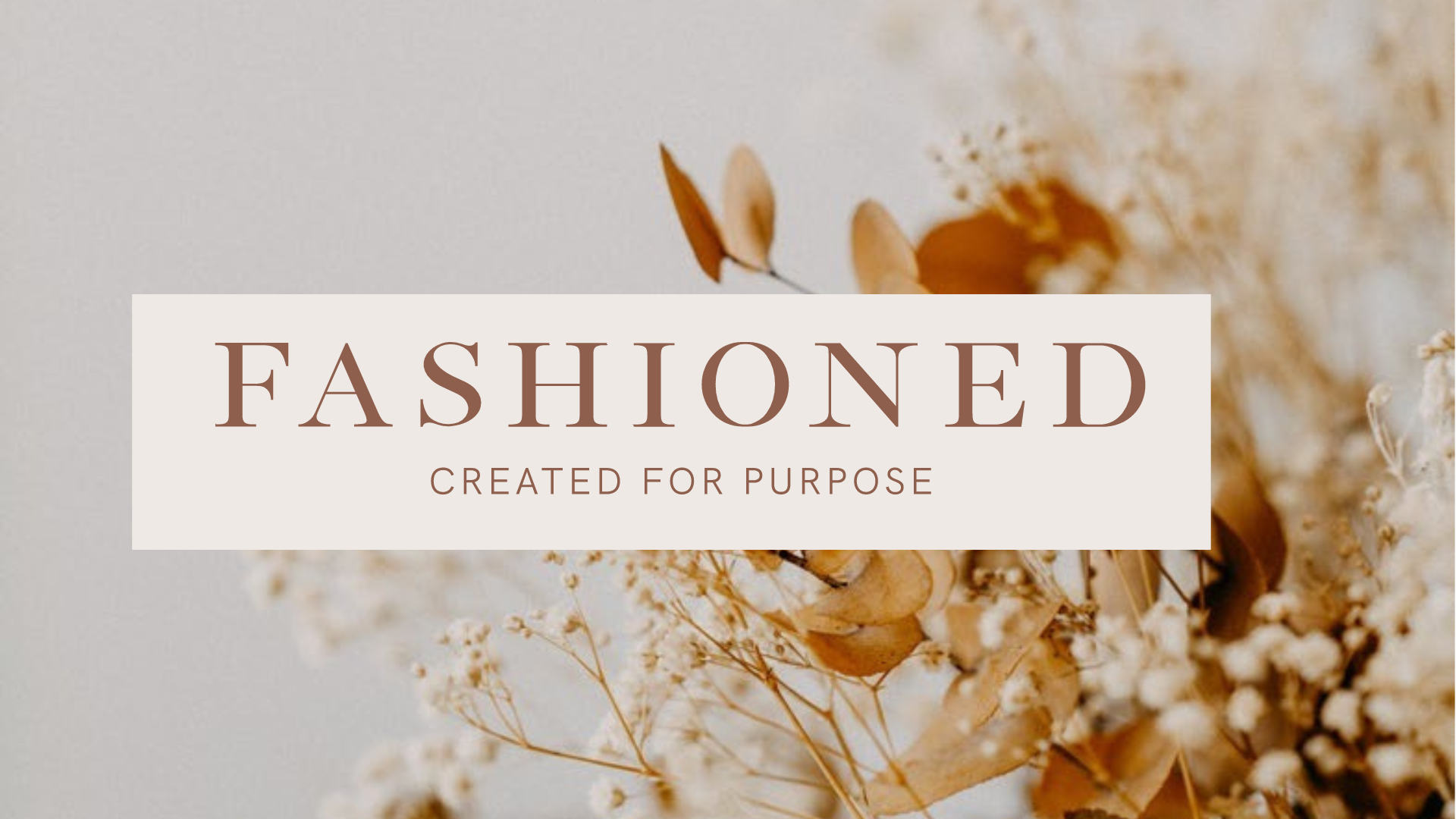 Fashioned | Created For A Purpose - Logos Sermons