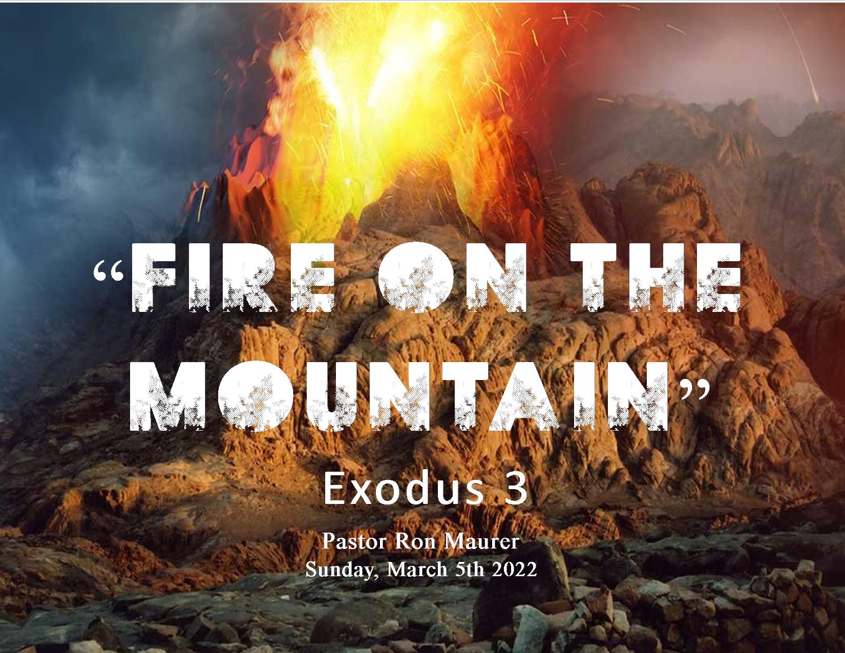 Fire on the Mountain - Logos Sermons