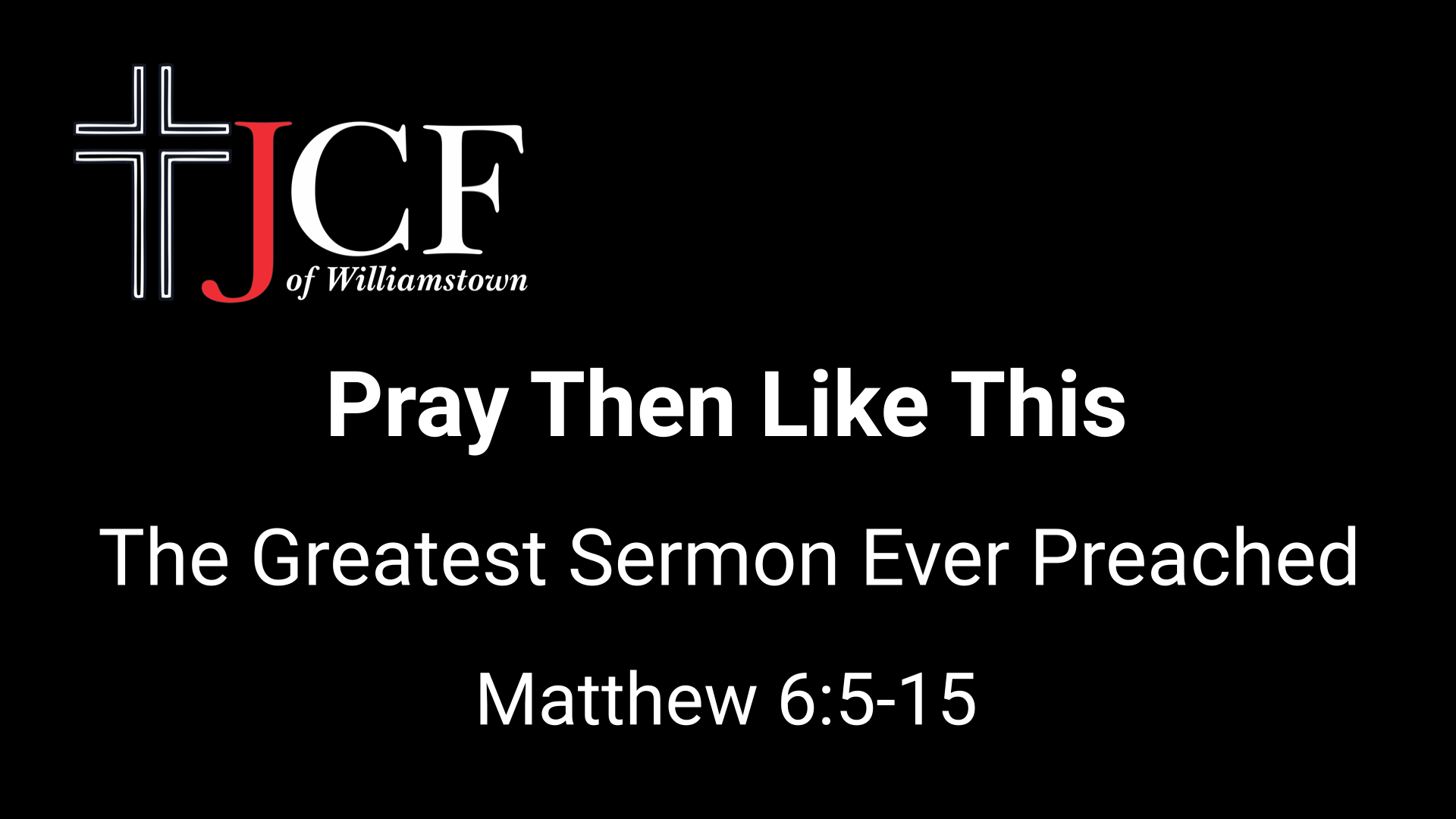 Pray Then Like This - Logos Sermons