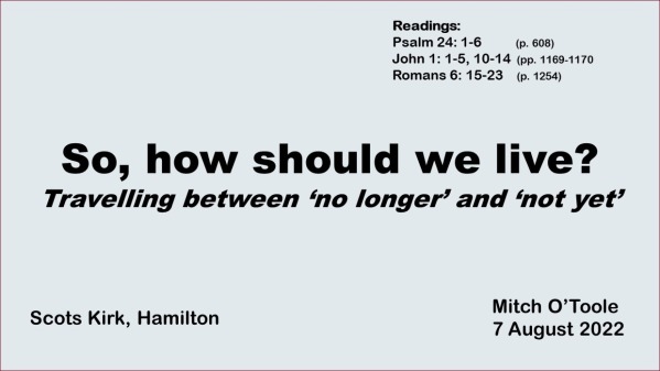 So, How Should We Live - Logos Sermons