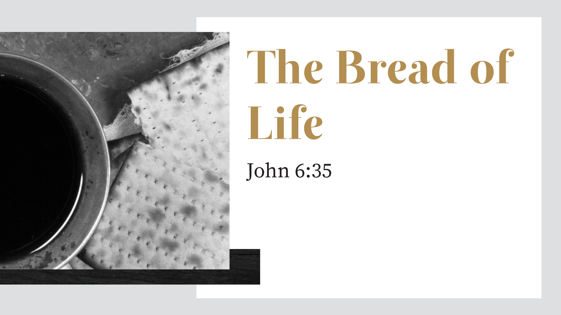 The Bread of Life - Logos Sermons