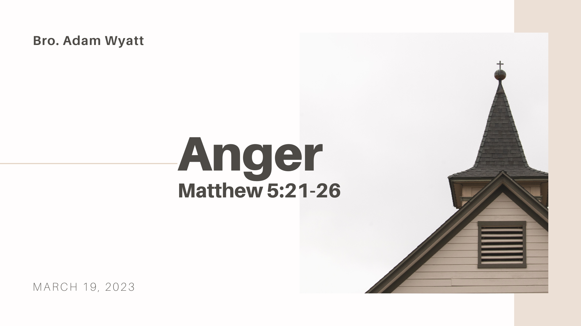 Anger Matthew 5:21-26 - Logos Sermons