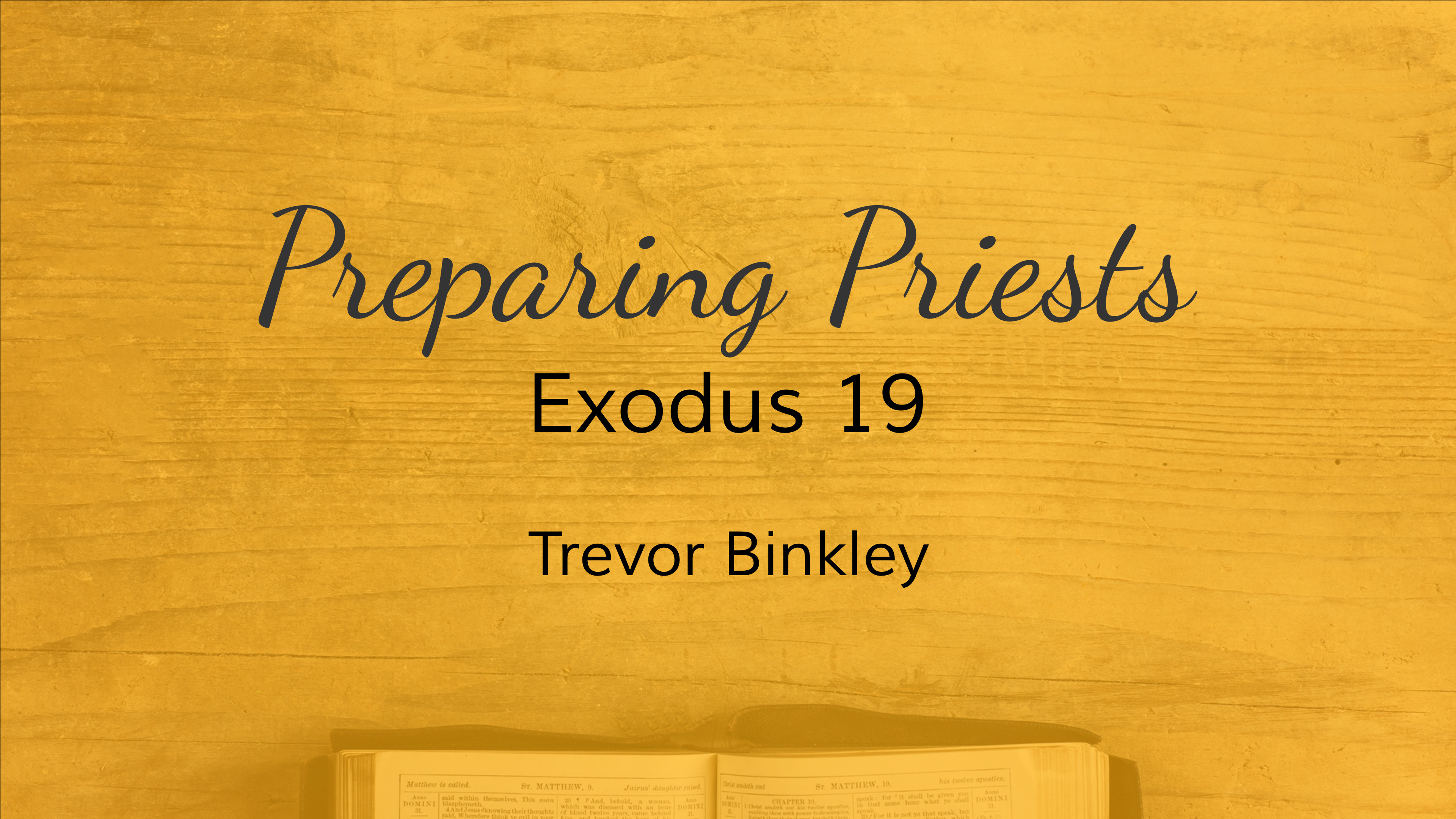 Preparing Priests - Logos Sermons