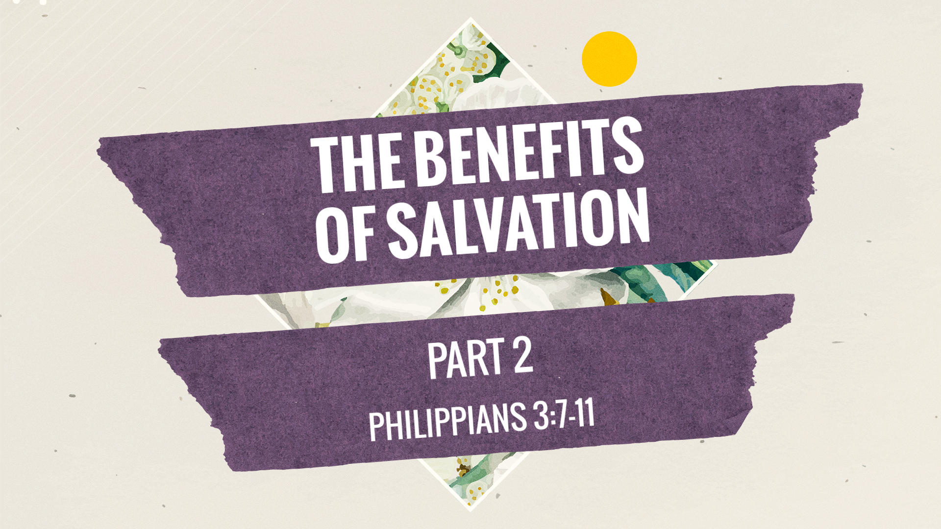 The Benefits of Salvation Pt2 (Worship Service March 26, 2023) - Logos ...