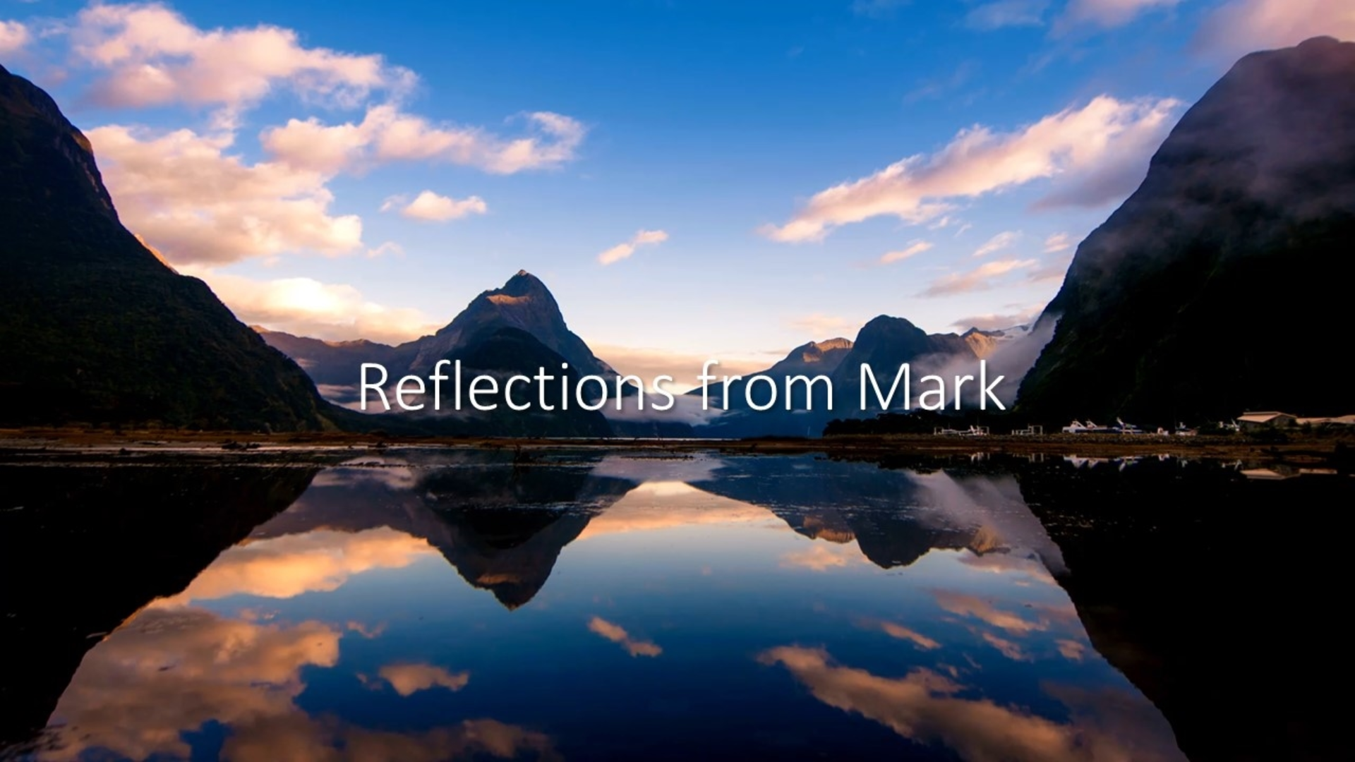 Reflections from Mark - Logos Sermons