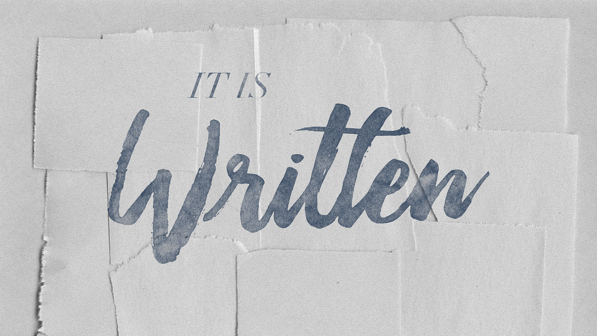 It is Written - Logos Sermons