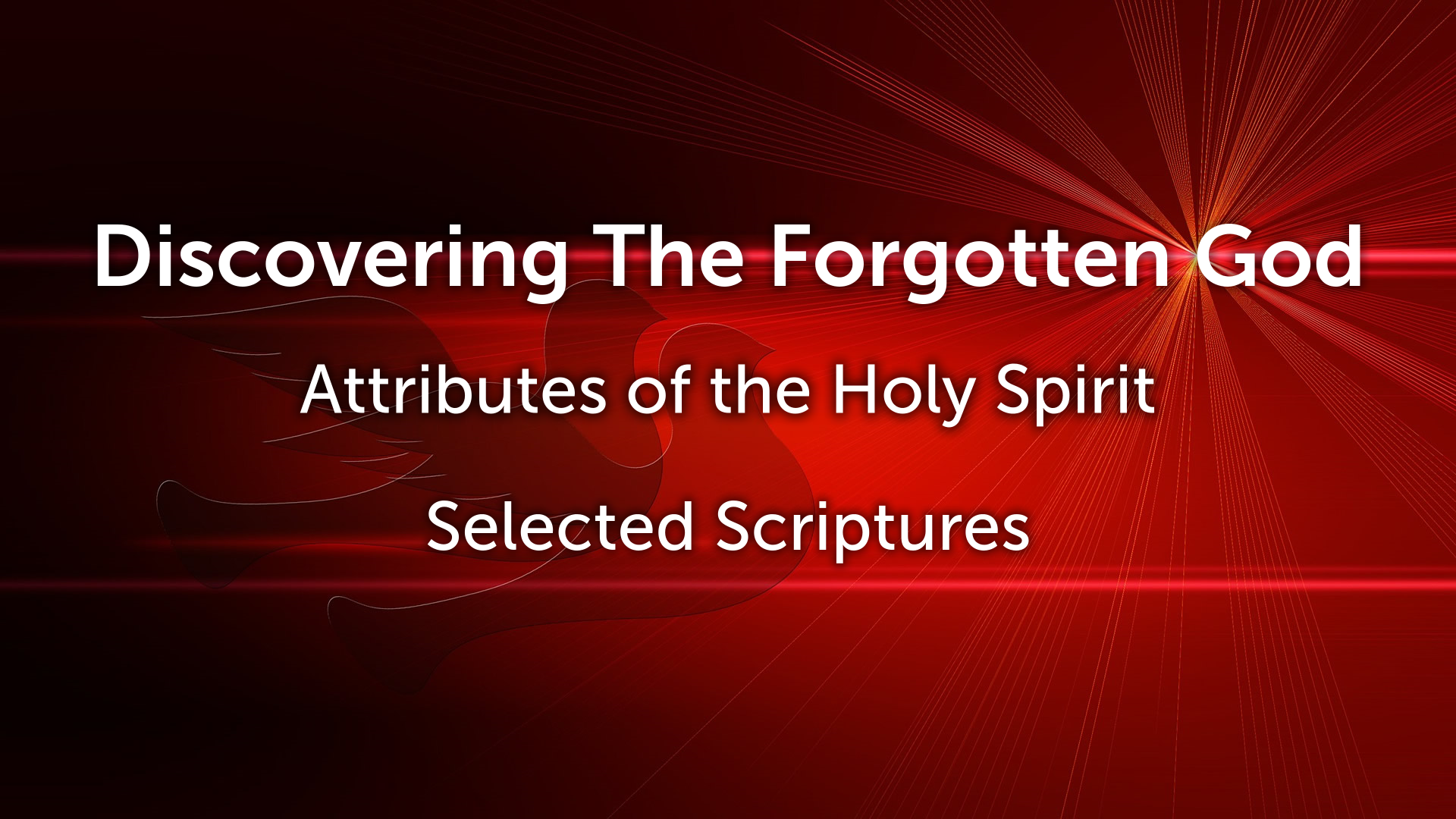 Discovering The Forgotten God - Logos Sermons