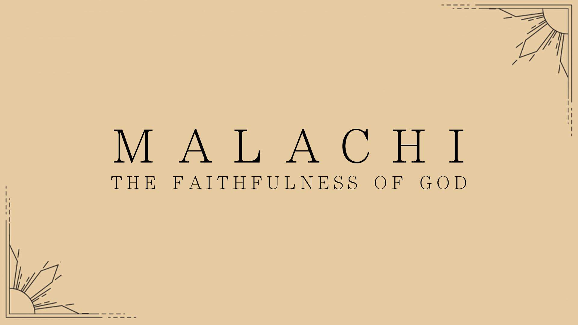 Malachi - Logos Sermons