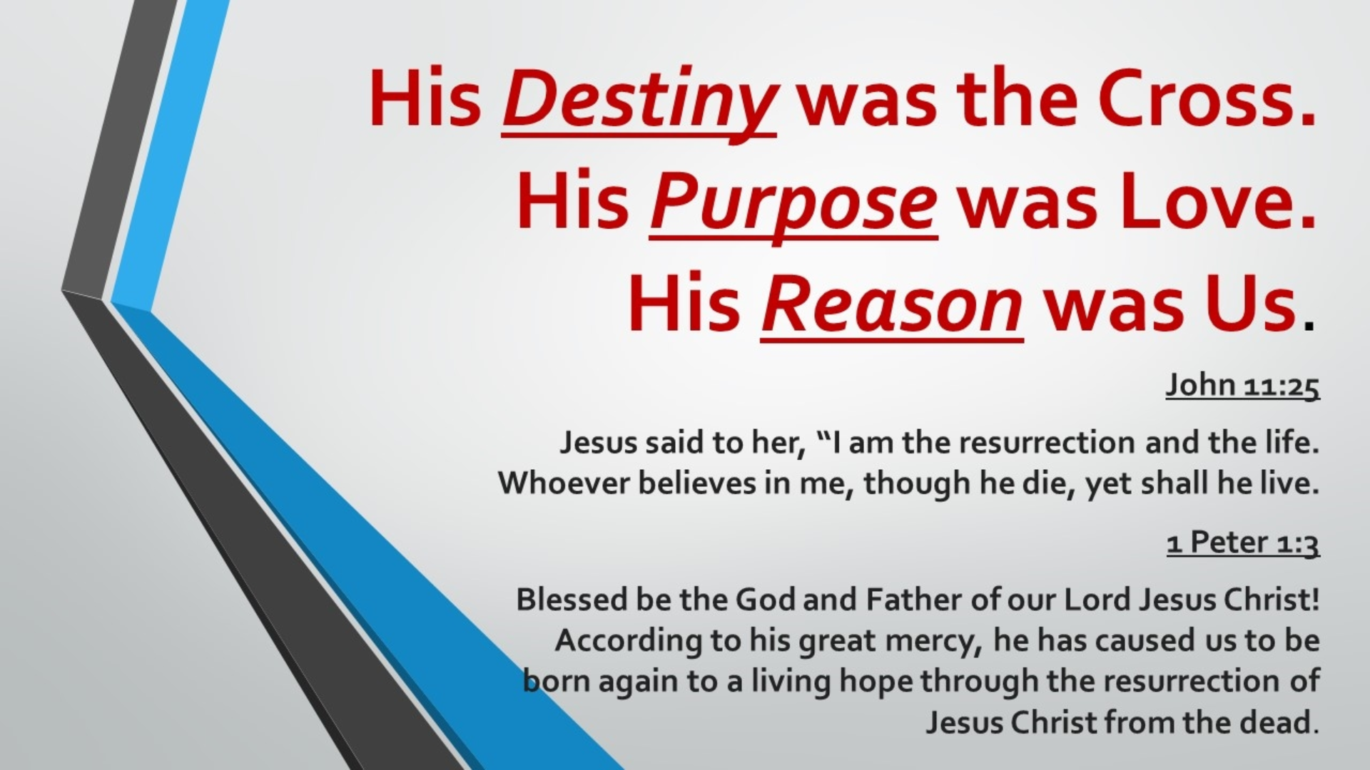 His Destiny was the Cross - Logos Sermons