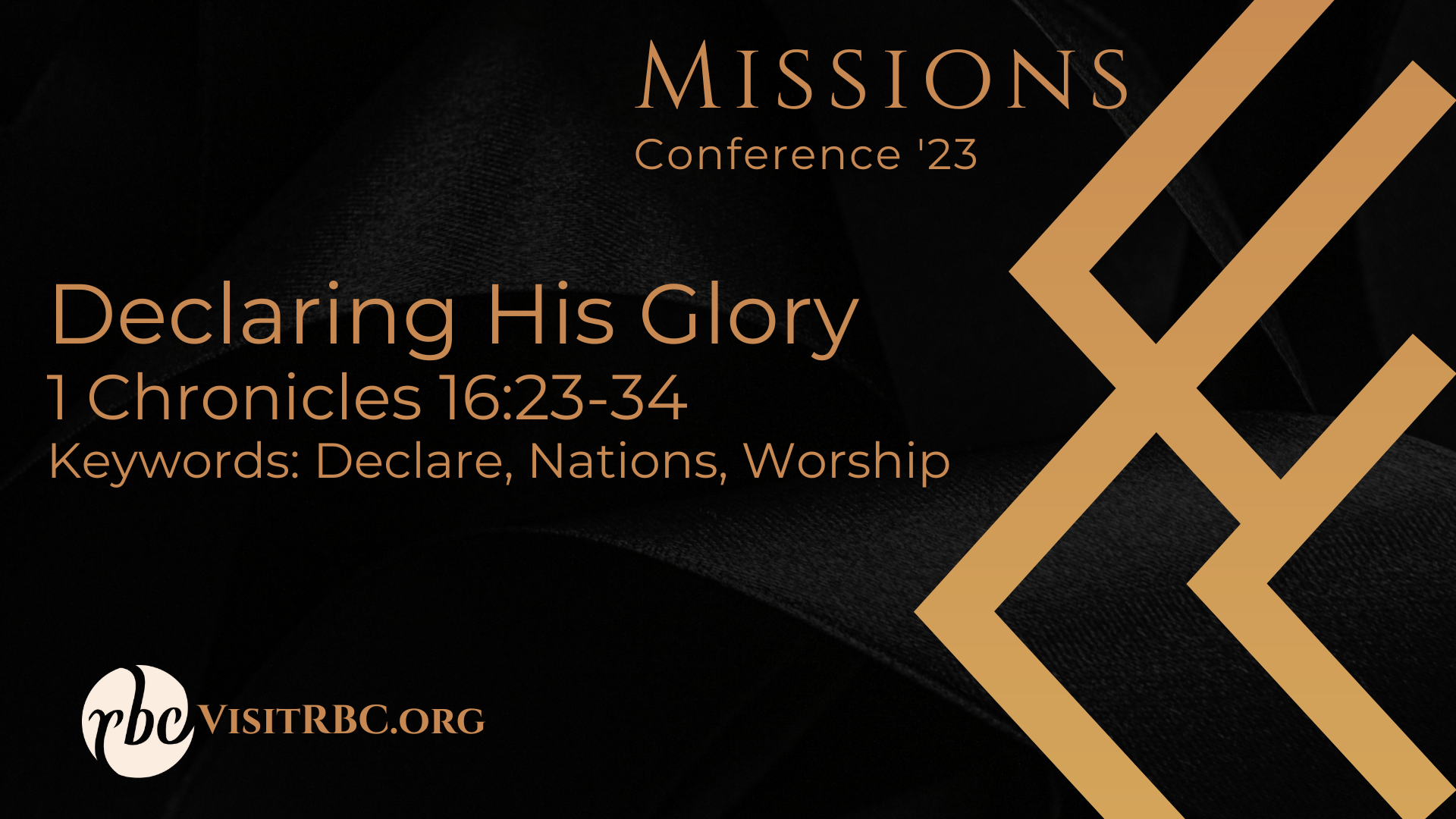 Declaring His Glory - Logos Sermons