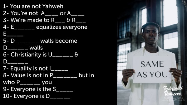Redefine Equality Logos Sermons