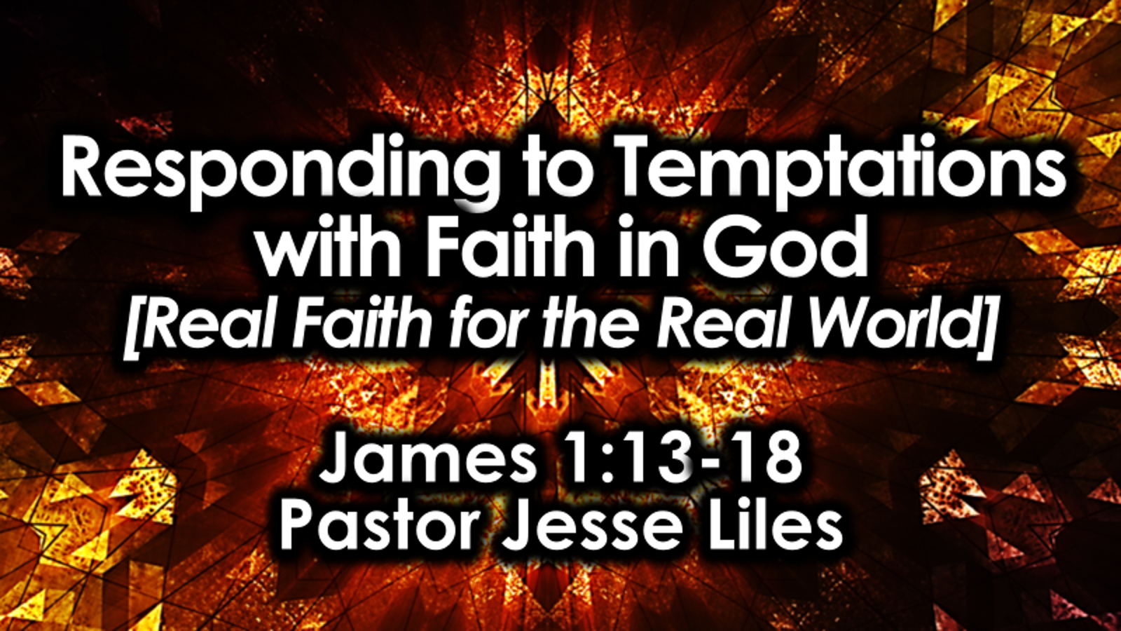 230423 [Real Faith for the Real World] Responding to Temptations with ...