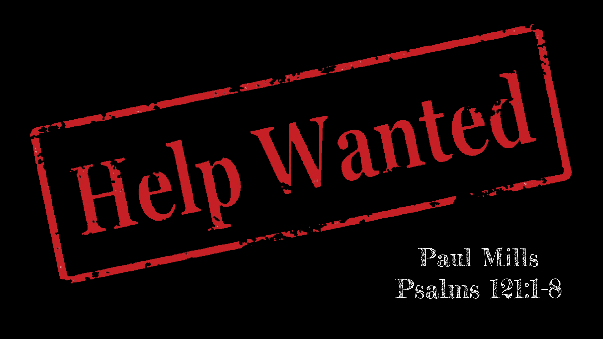 Help Wanted - Logos Sermons