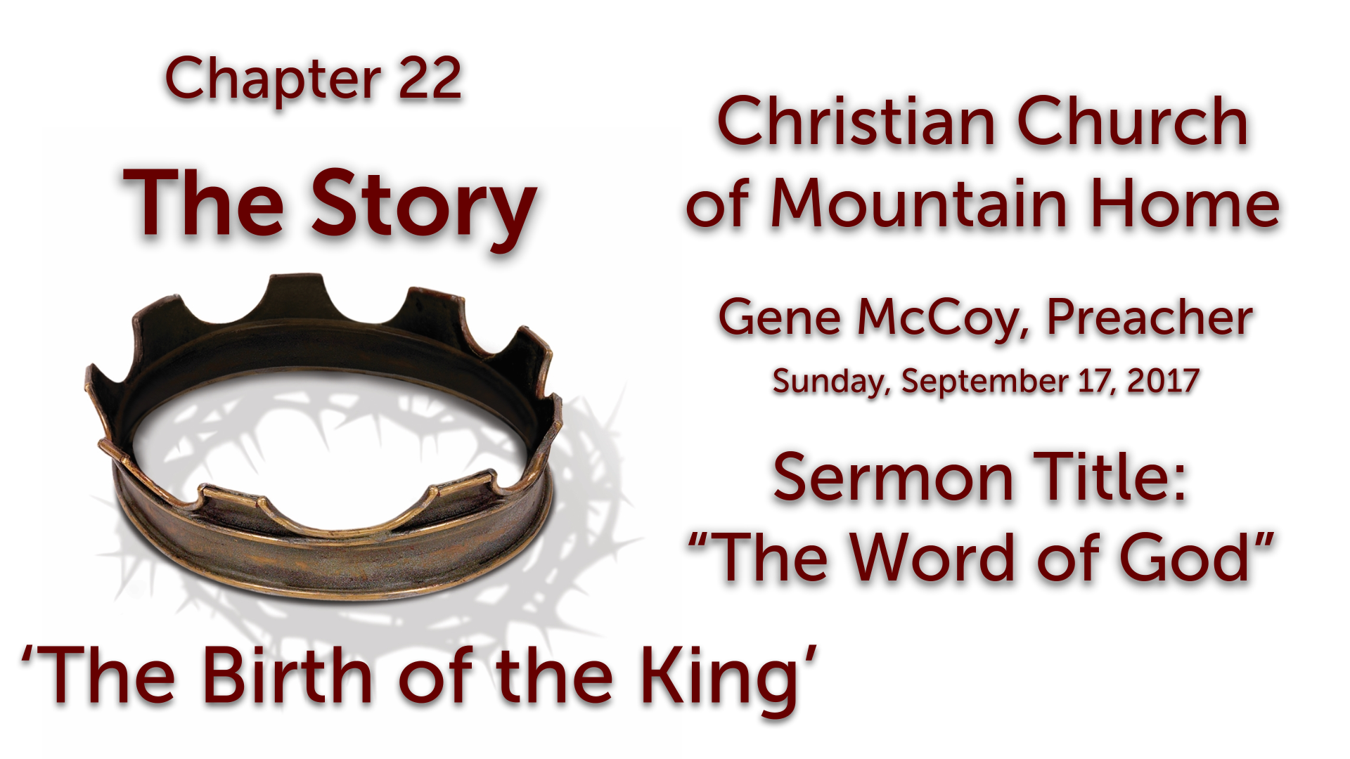 The Story-Chapter 21 "The Birth of the King" - Logos Sermons