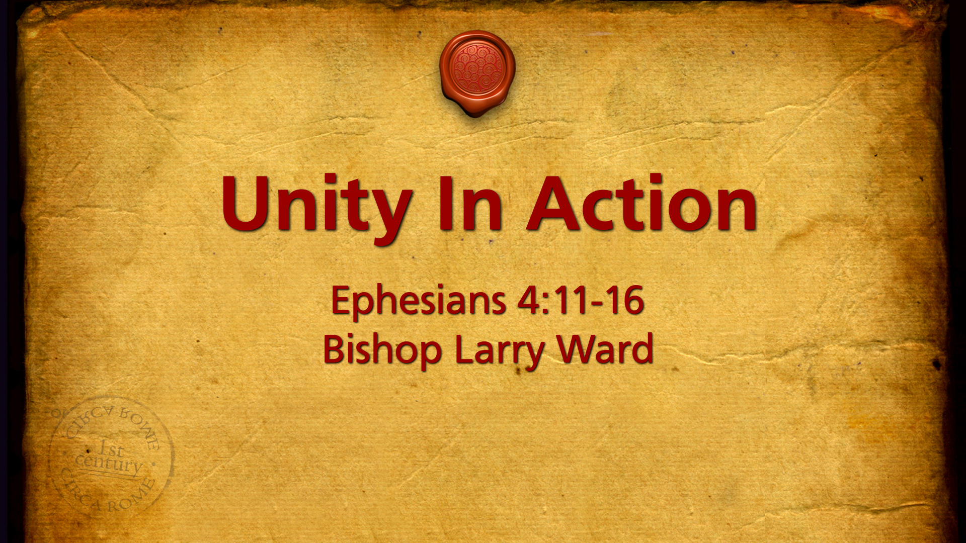 Unity In Action - Logos Sermons