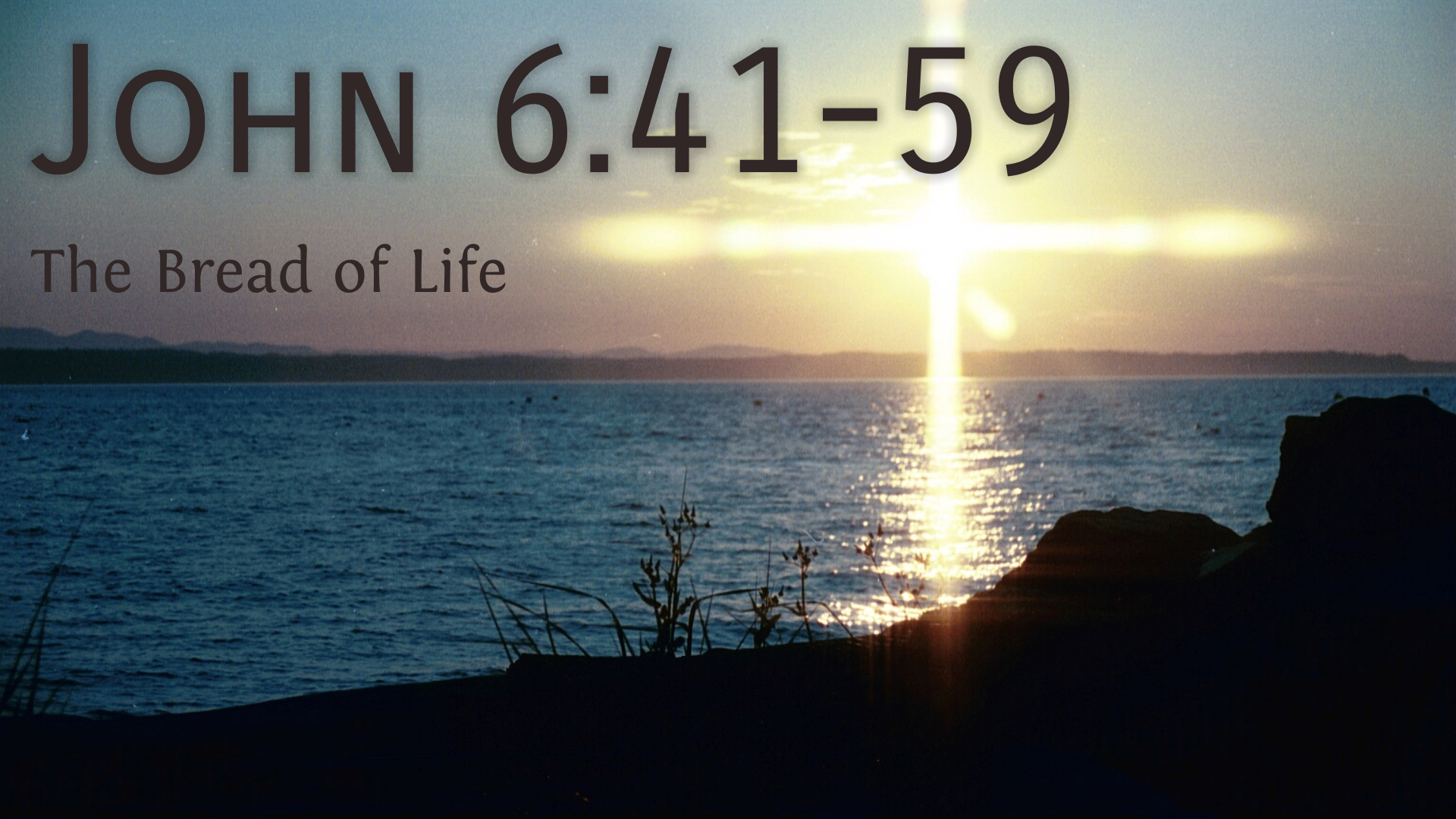 John 6:41-59 "The Bread of Life" - Logos Sermons