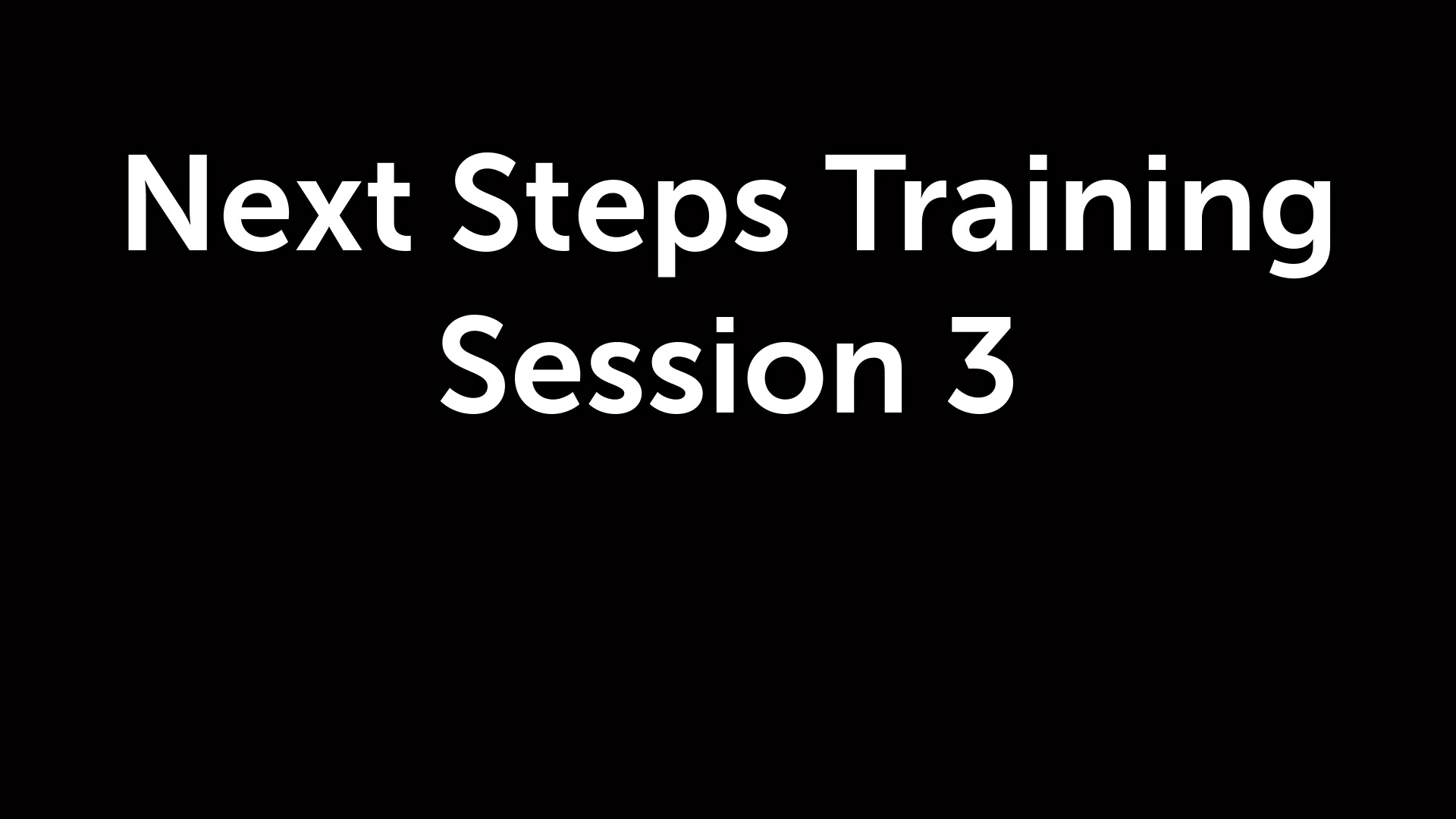 Next Steps Training Session 3 - Logos Sermons