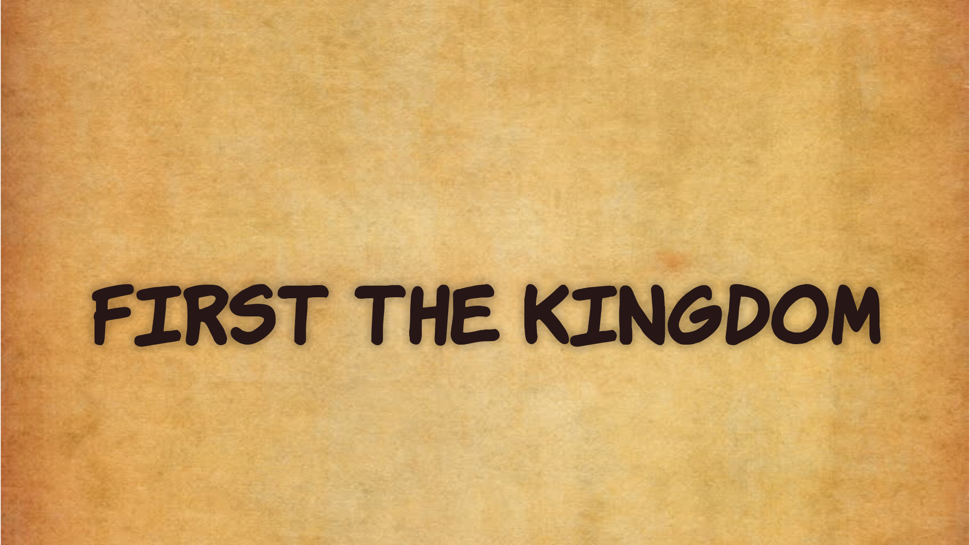 First the Kingdom - Logos Sermons